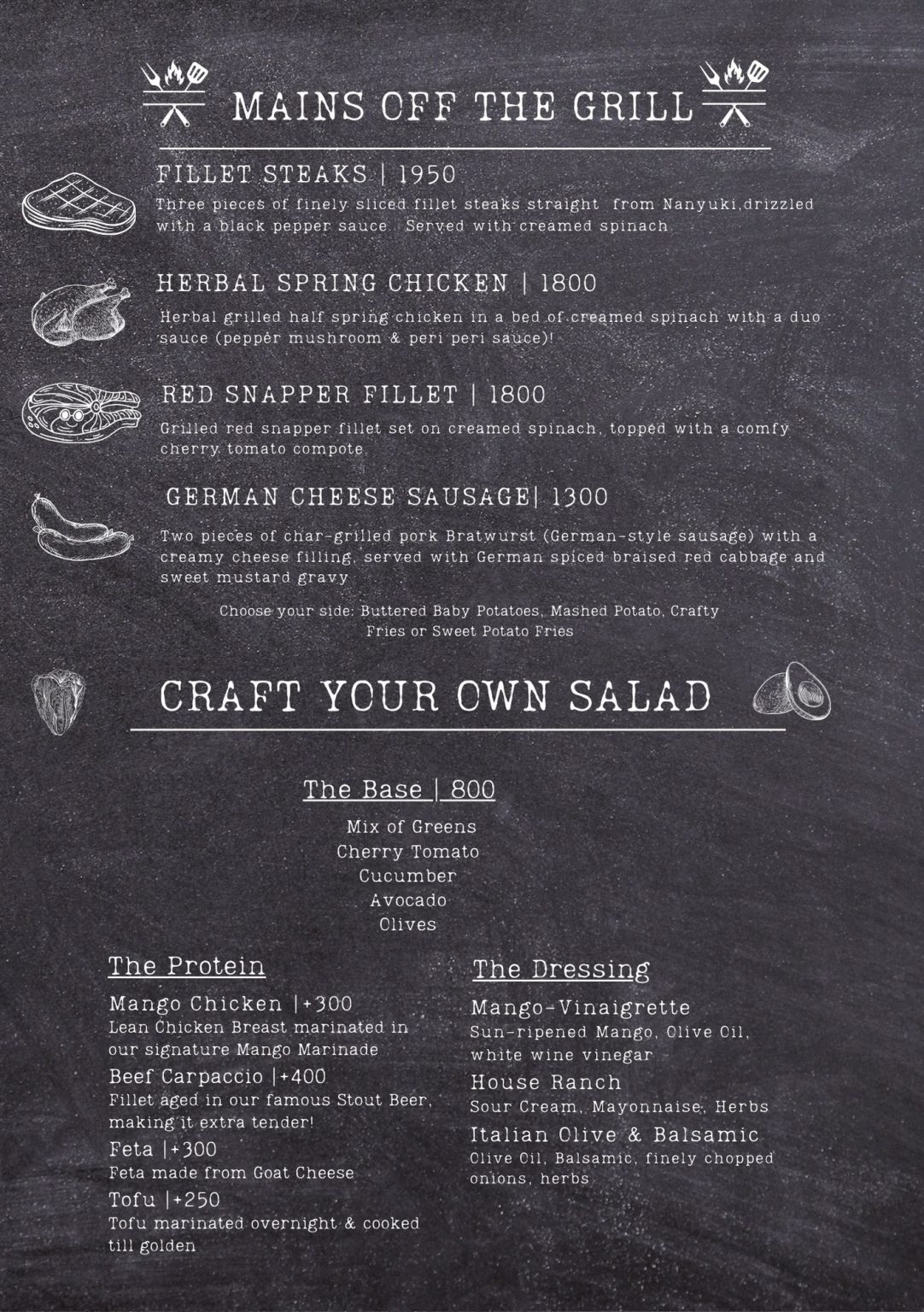 Menu – Crafty Chameleon