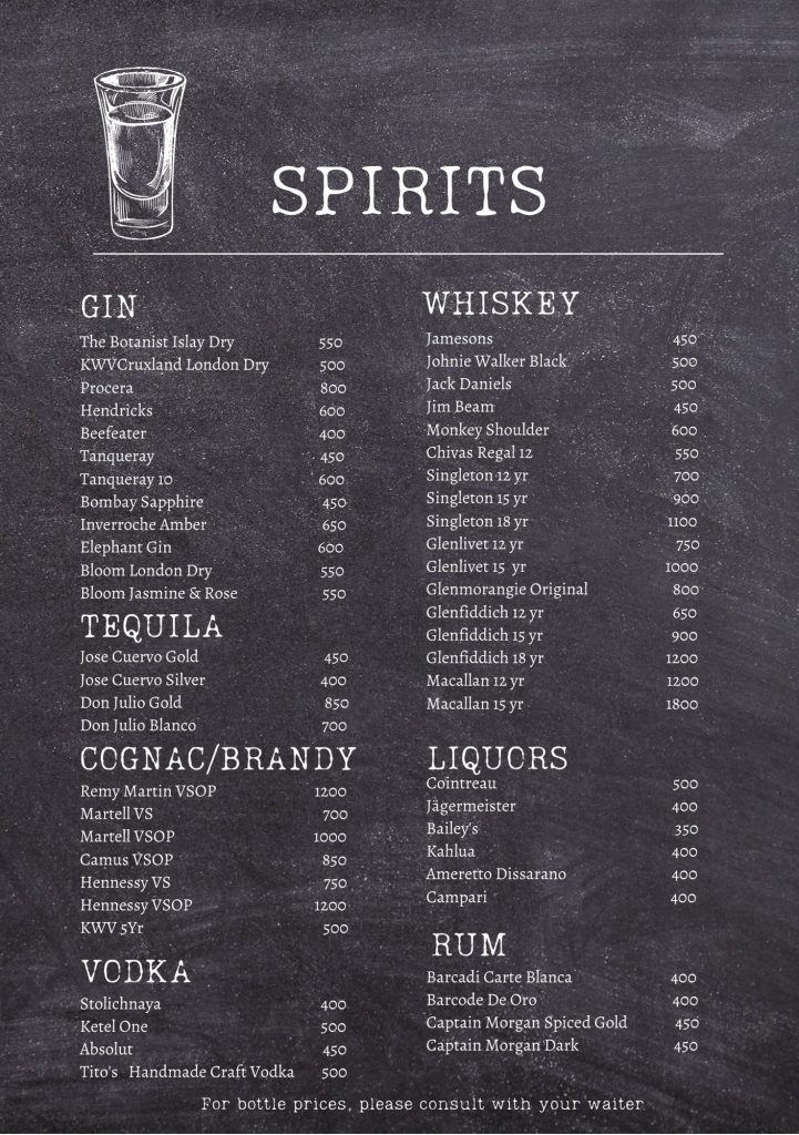 Menu – Crafty Chameleon