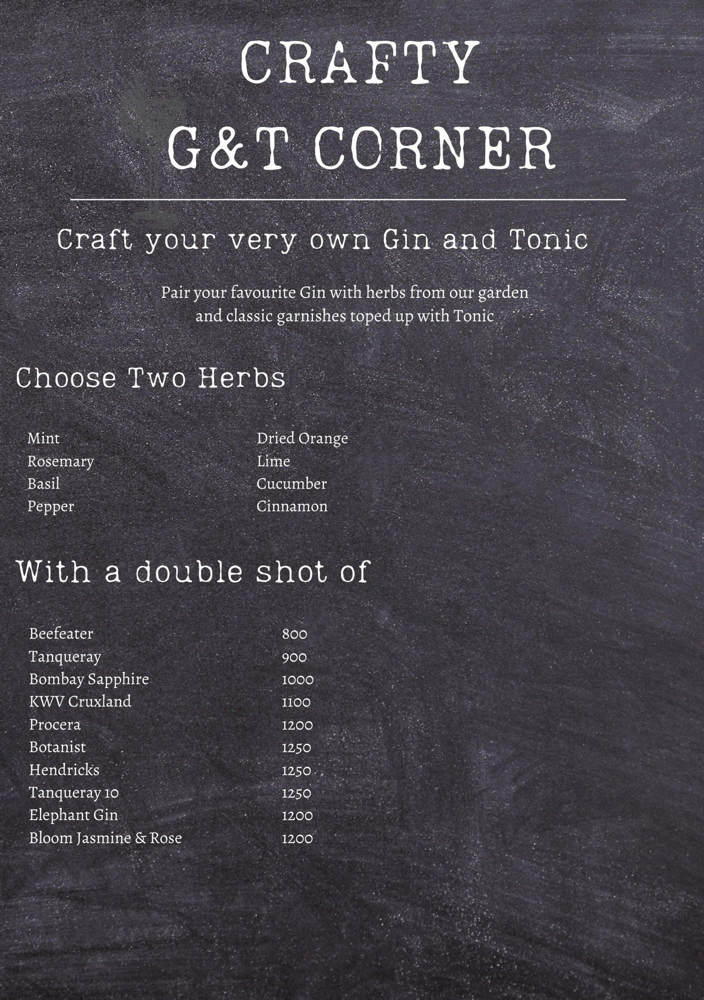Menu – Crafty Chameleon Brewery