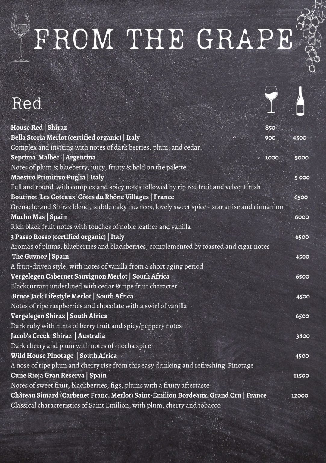 Menu – Crafty Chameleon Brewery