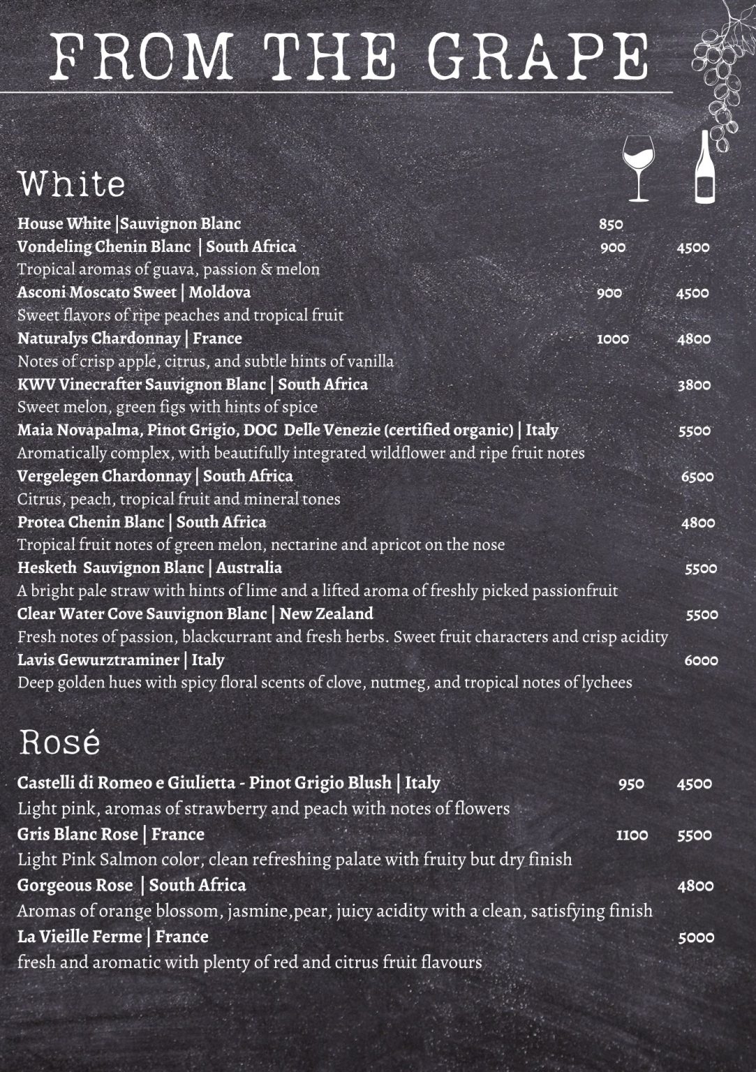 Menu – Crafty Chameleon Brewery
